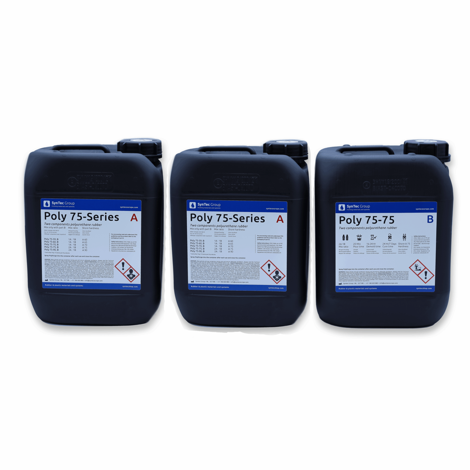 Polyurethane casting rubber, Shore A 75 (Poly 75-75) - syntecshop.com
