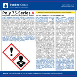 Polyurethane casting rubber, Shore A 75 (Poly 75-75) - syntecshop.com